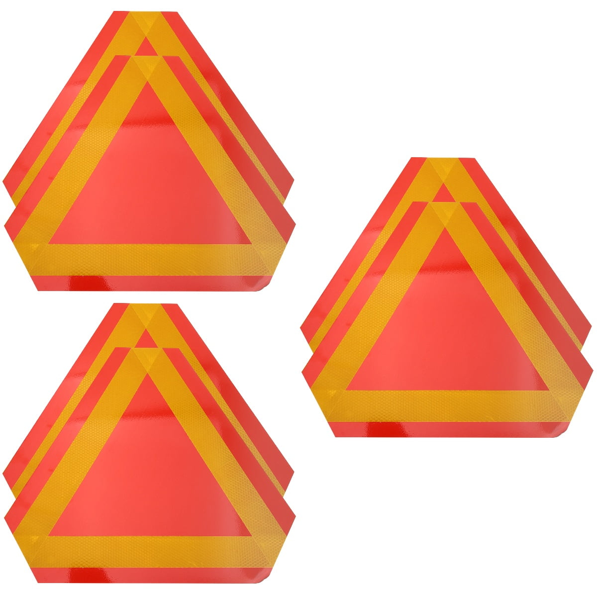 3 Pack Triangular Reflector Warning Triangles for Vehicles Reflective ...