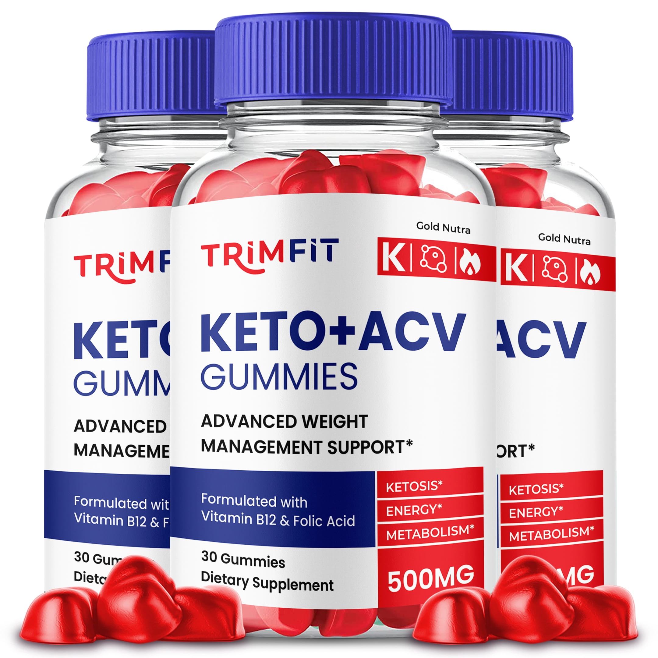 (3 Pack) TrimFit Keto ACV Gummies, TrimFit Keto + ACV Gummies, Official ...