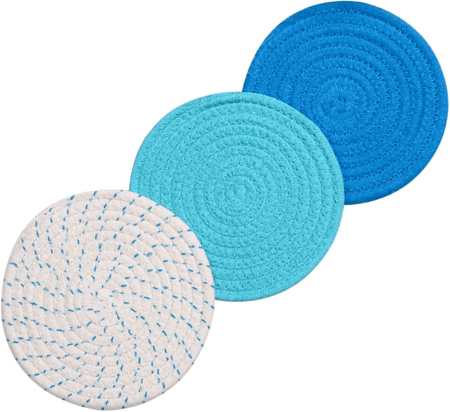 3 Pack Trivets for Hot Dishes, 7" Pot Holder for Kitchen Counter ...