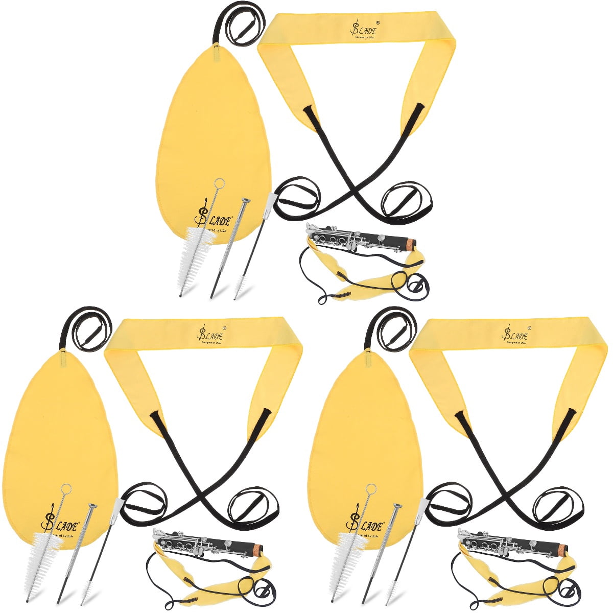 3 Pack Trombone Slide Cream Wind Instrument Cleaning Kit Clarinet ...