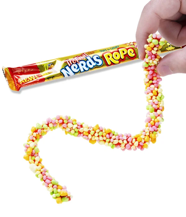 3 Pack Tropical Nerds Rope. A gummy rope coated in tangy tropical ...