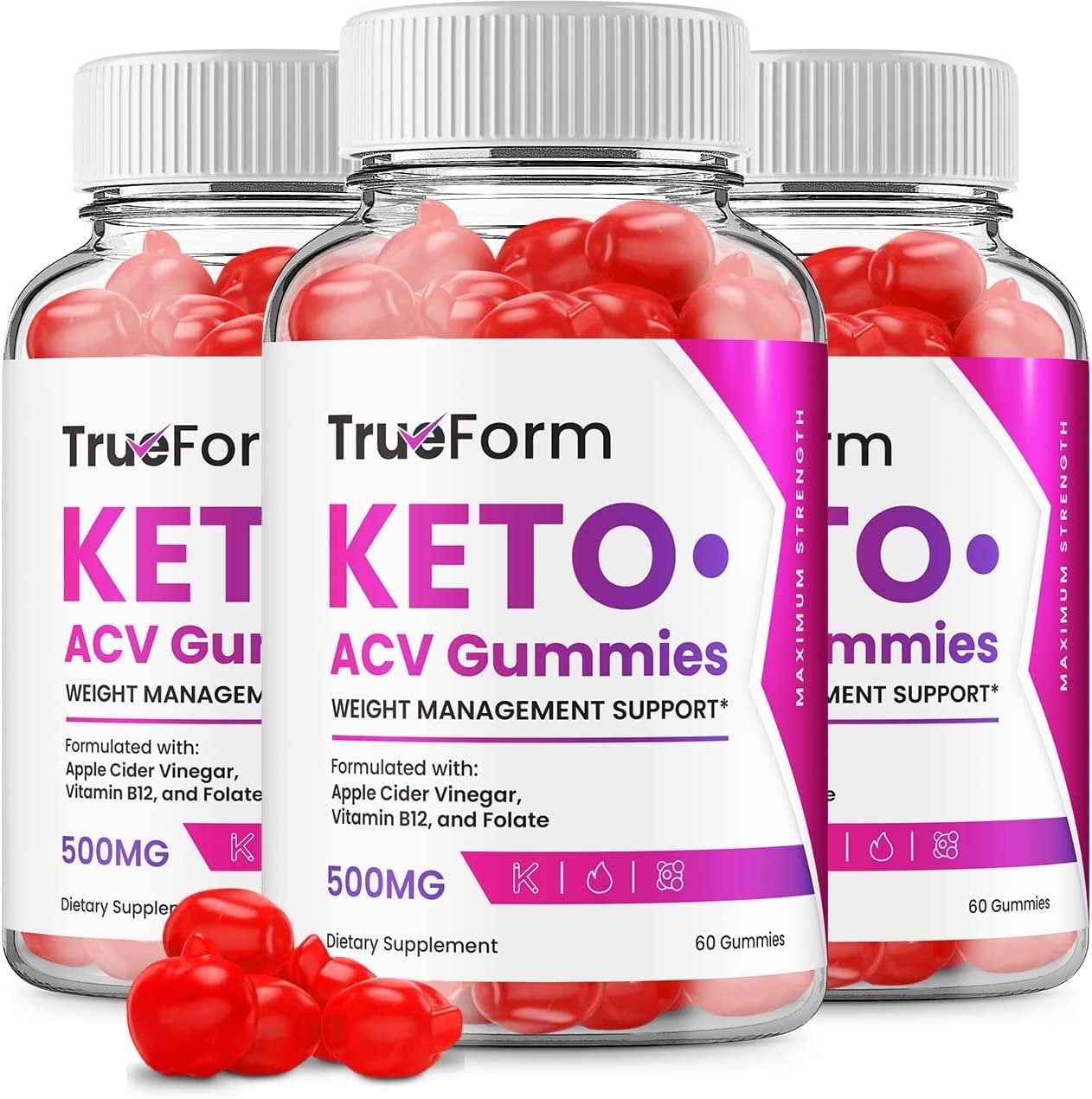 True Form Keto Plus ACV Gummies - Advanced Dietary Supplement with B12 ...