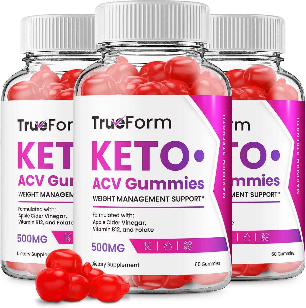 True Form Keto Plus ACV Gummies - Advanced Dietary Supplement with B12 ...