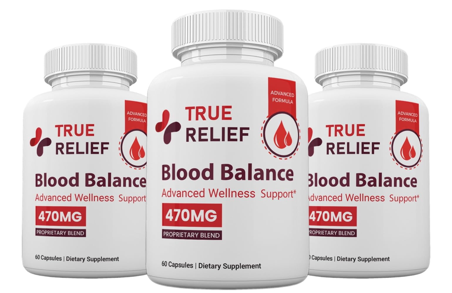 (3 Pack) True Relief Capsules, True Relief Blood Balance Premium ...