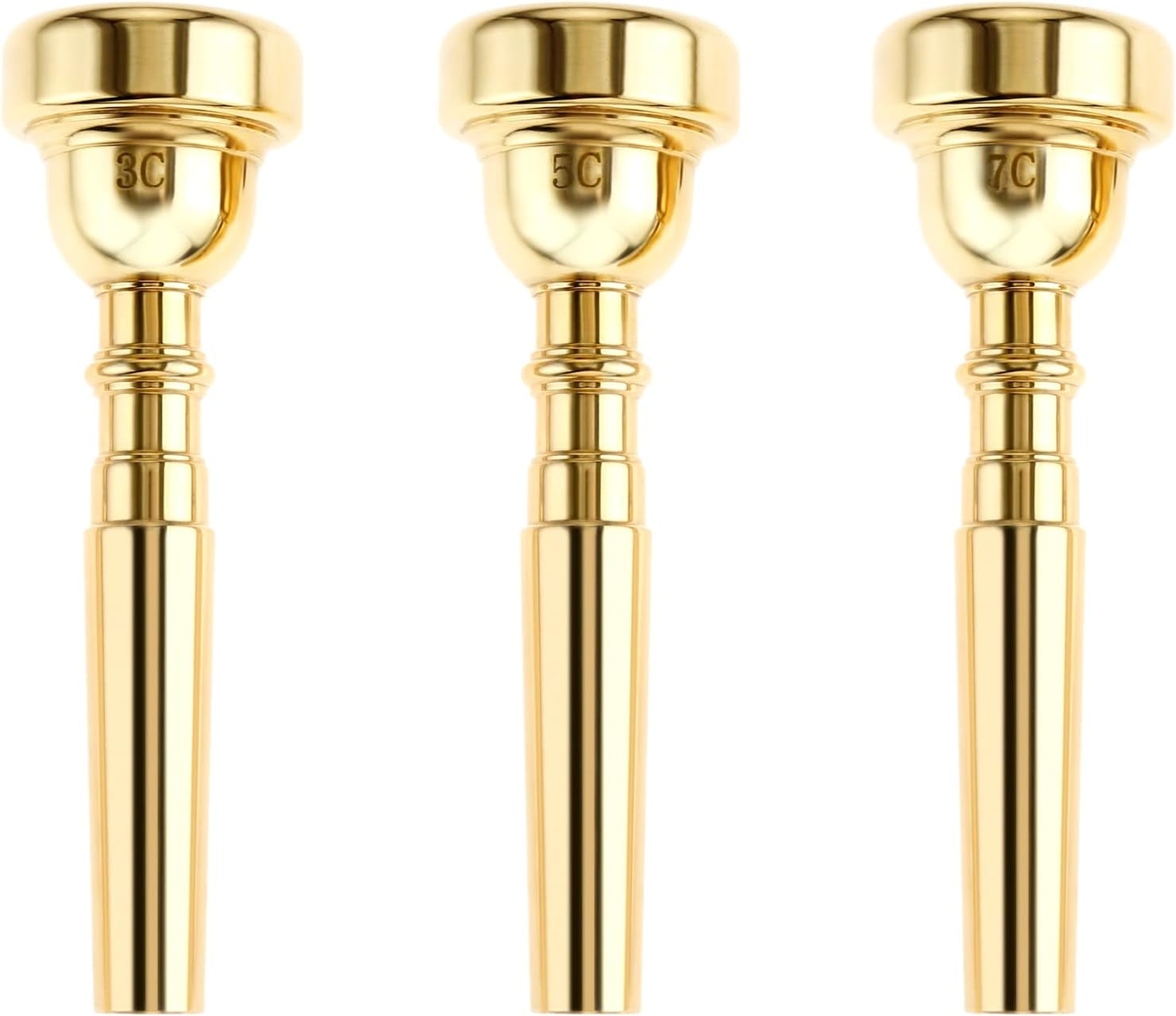 3 Pack Trumpet Mouthpiece 7C 5C 3C Trumpet Mouthpiece Set Compatible ...