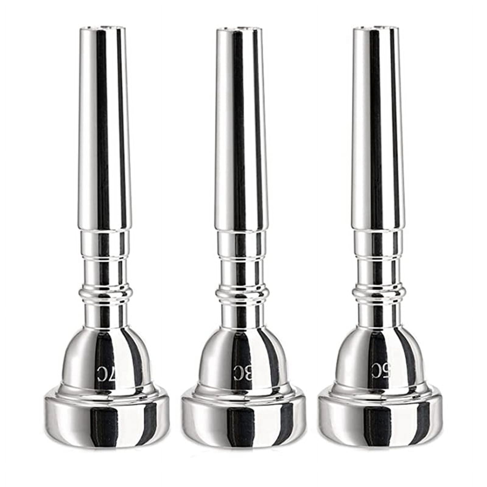 3 Pack Trumpet Mouthpiece, 7C 5C 3C Silver Plated Mouthpiece for ...
