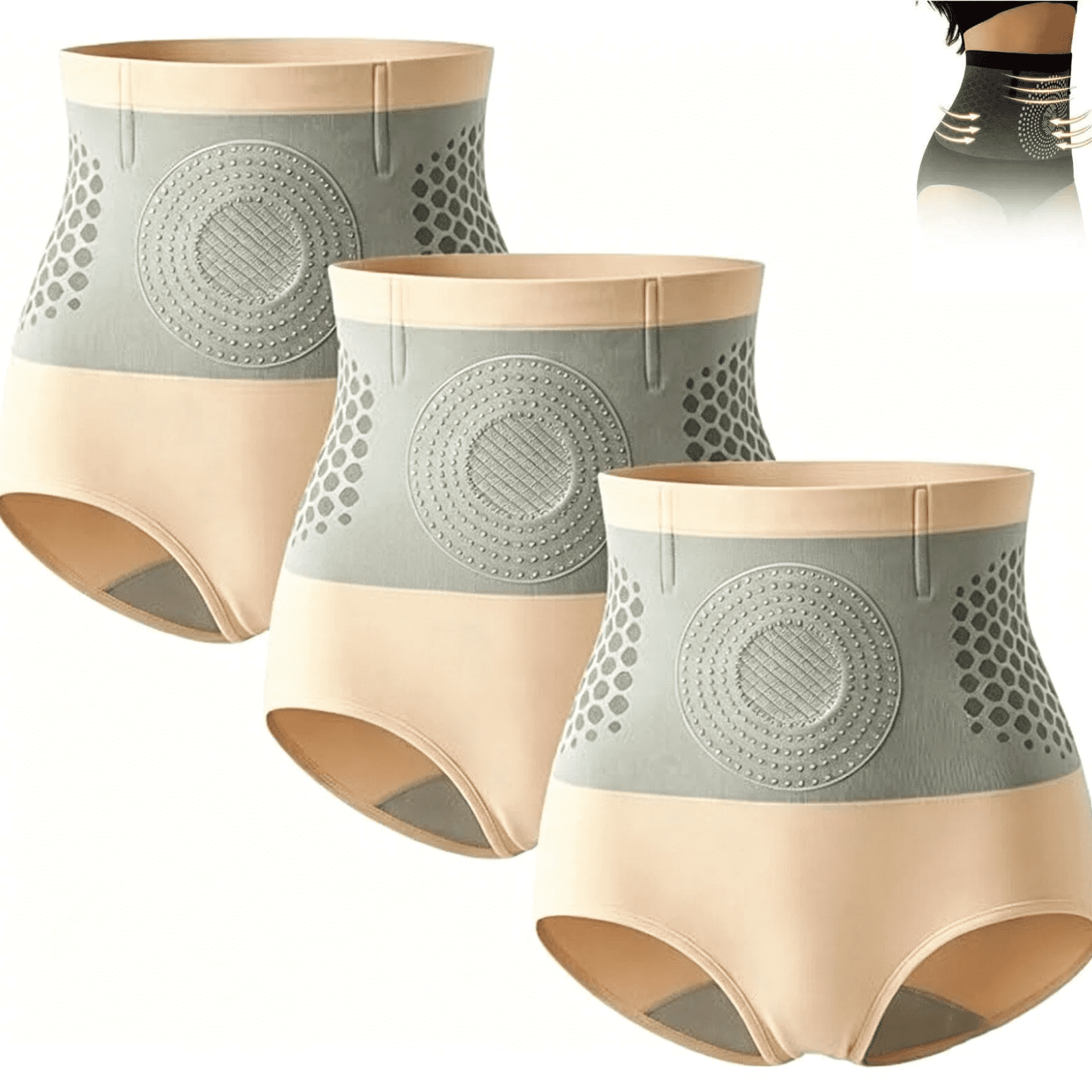 3 Pack Tummy Control Shapewear for Women High Waisted Seamless Shaping ...