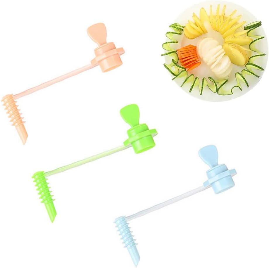 3 Pack Twisted Potato Slicer Tornado Fry Rolling Spiral Cutter Knife ...