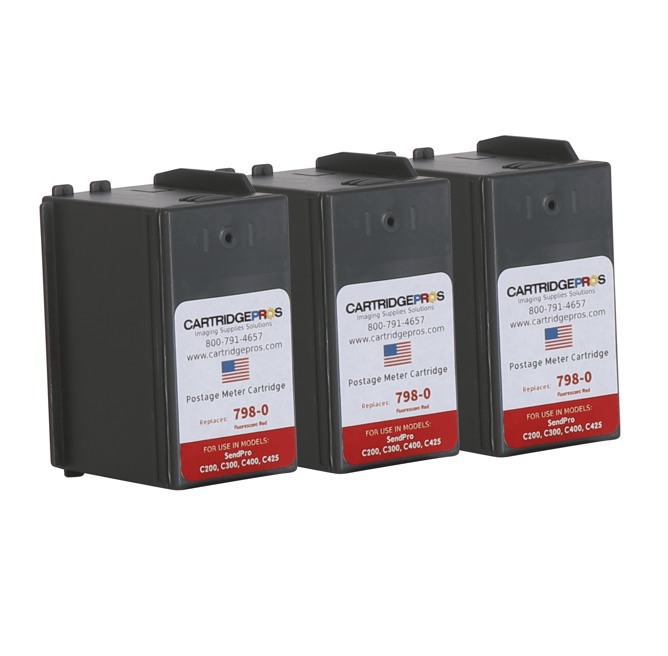 3-Pack USA Made Cartridge Pros SL‑798‑0 Ink Cartridge Compatible for ...