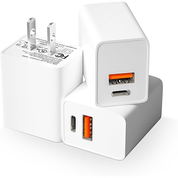 [3 Pack] USB C Wall Charger, Type C Charger Block, 20W USB C Charger ...