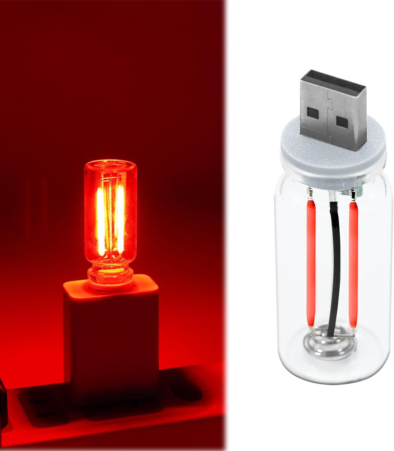 3 Pack USB LED Car Interior Atmosphere Light, Plug-in USB Automotive ...