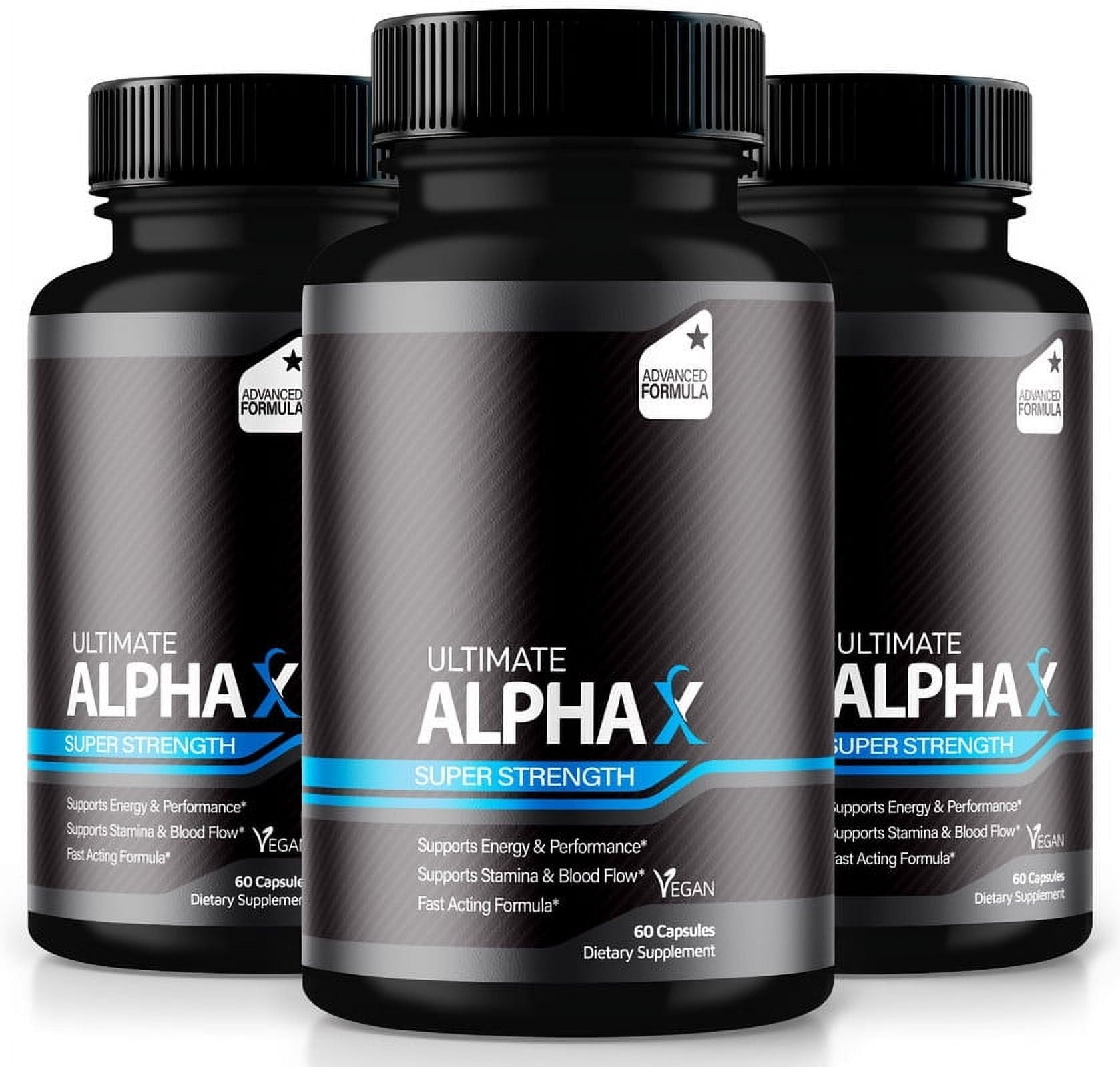 (3 Pack) Ultimate Alpha X Pills, Unlock Your Maximum Performance & Capacity, Natural Herbal ...