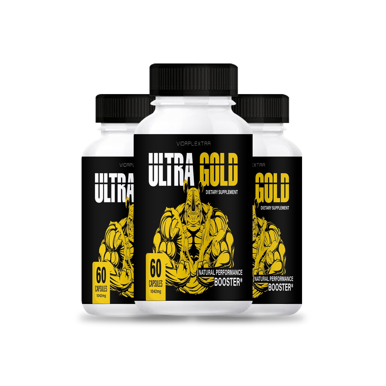 (3 Pack) Ultra Gold Capsules - Ultra Gold Male Capsules - Walmart.com
