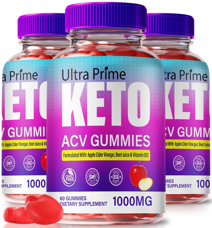(3 Pack) Ultra Prime Keto ACV Gummies, Official UltraPrime Keto Plus ...
