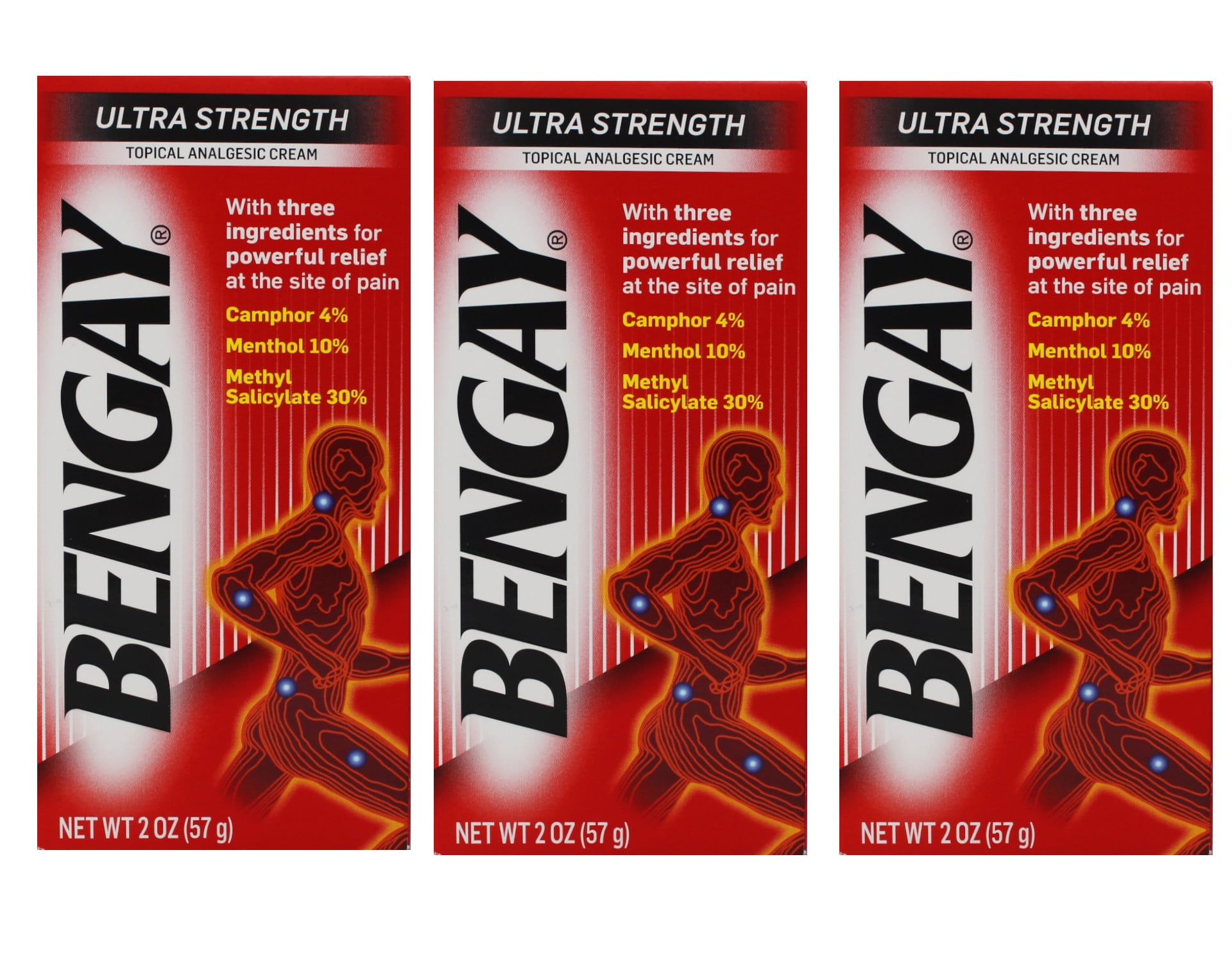 3 Pack Ultra Strength Bengay Pain Relief Cream 2 Ounce - Walmart Business Supplies