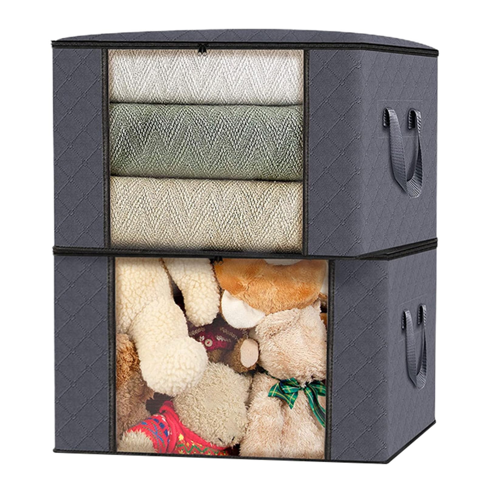 3 Pack Under Bed Storage Container Organizer Large Capacity Under Bed ...