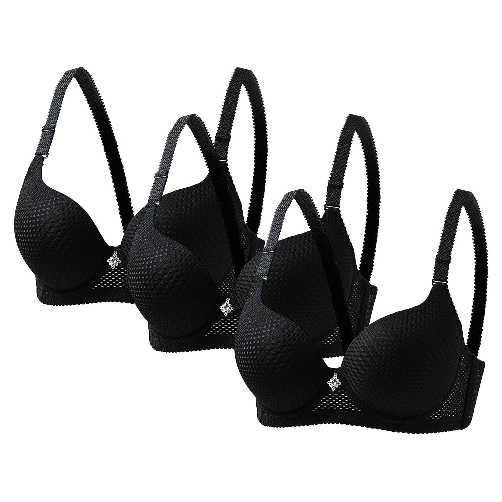 3 Pack Underwire Bras for Women Everyday Comfortable Underwear Bra ...