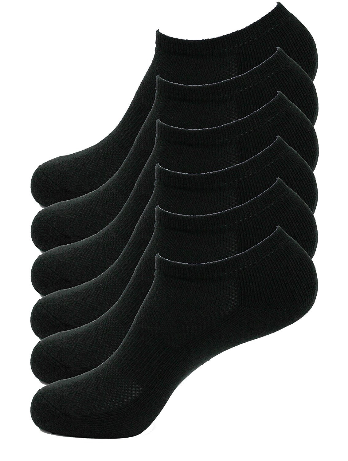 3-Pack Unisex Cotton Athletic Running Low-Cut Cushioned Socks 10-13 ...