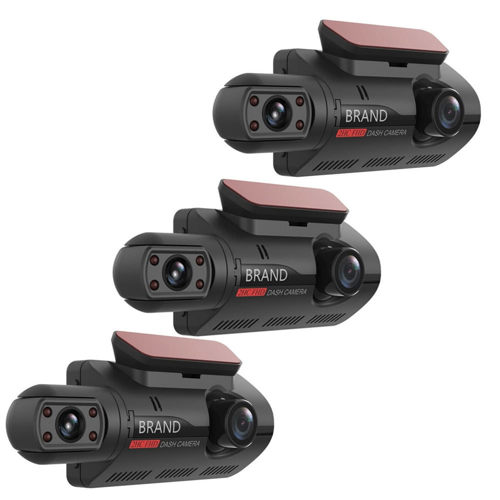 3 Pack Universal 3'' LCD Car DVR 1080P HD Dash Cam Dual Lens Recorder ...