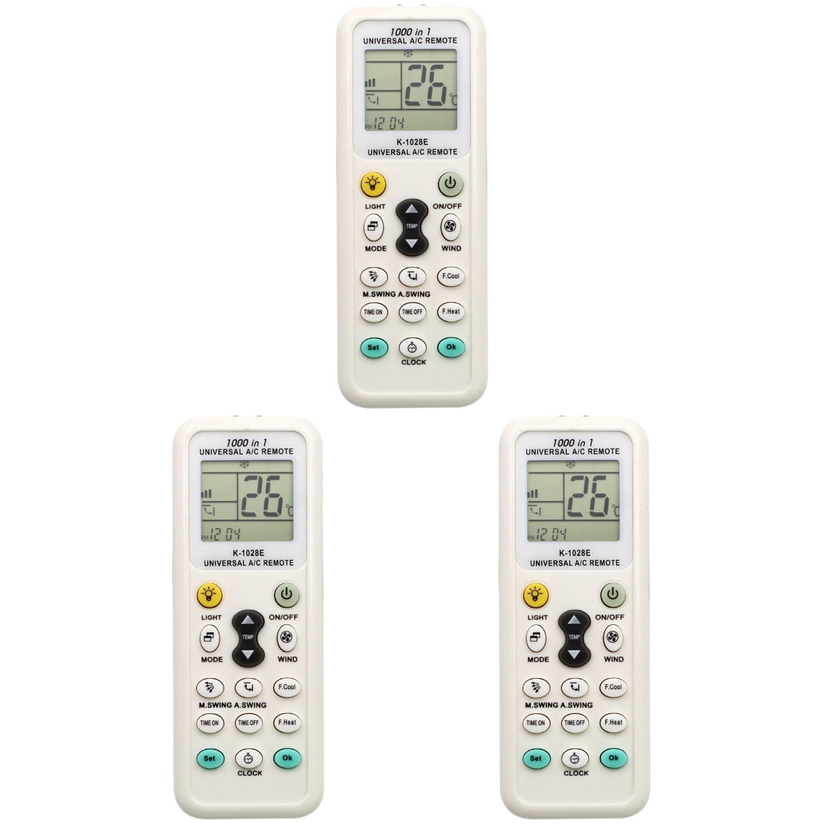 3 Pack Universal Air Conditoner Remote Control Replacement Conditioner ...
