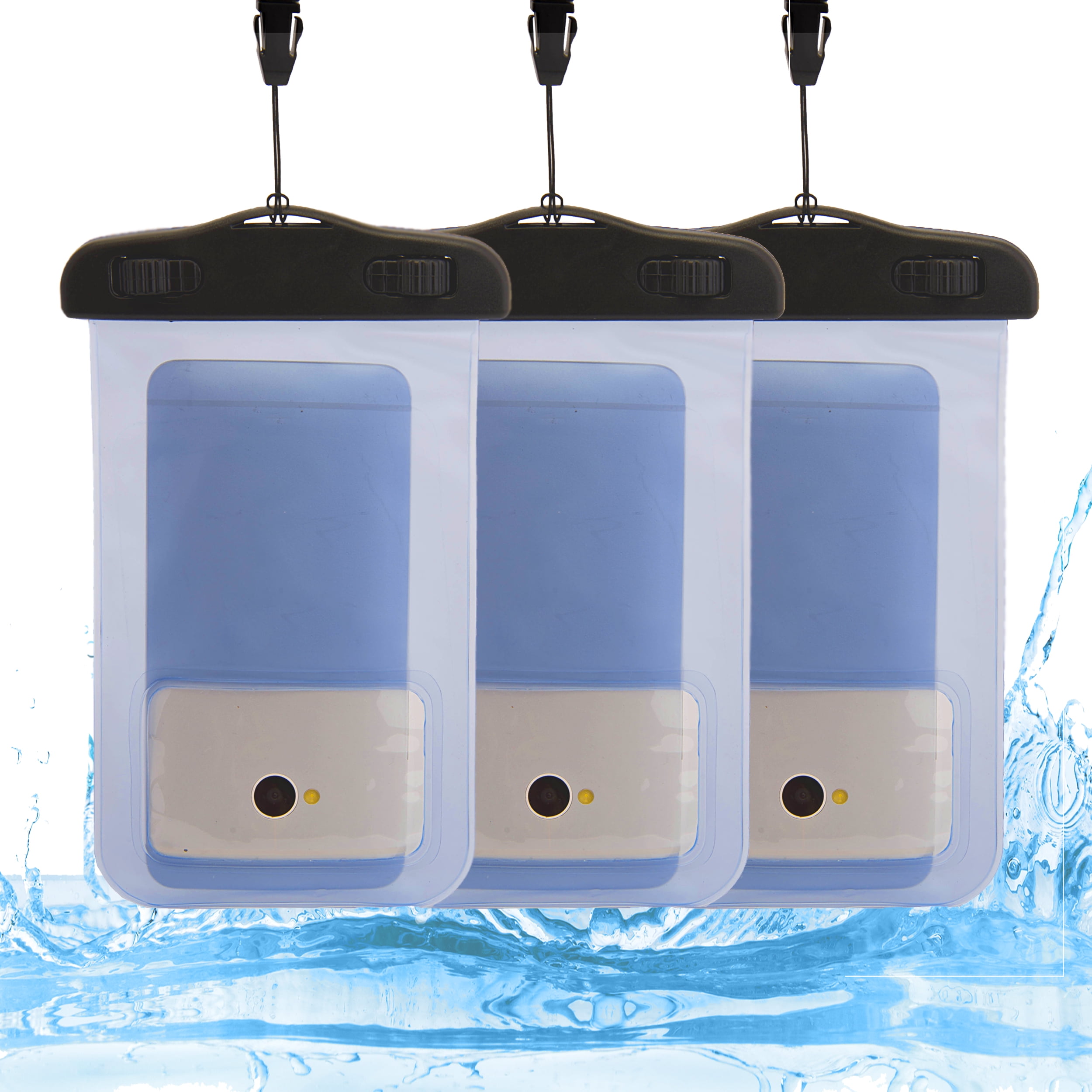 (3 Pack) Universal Waterproof Interlocking Seal Carrying Case for ...