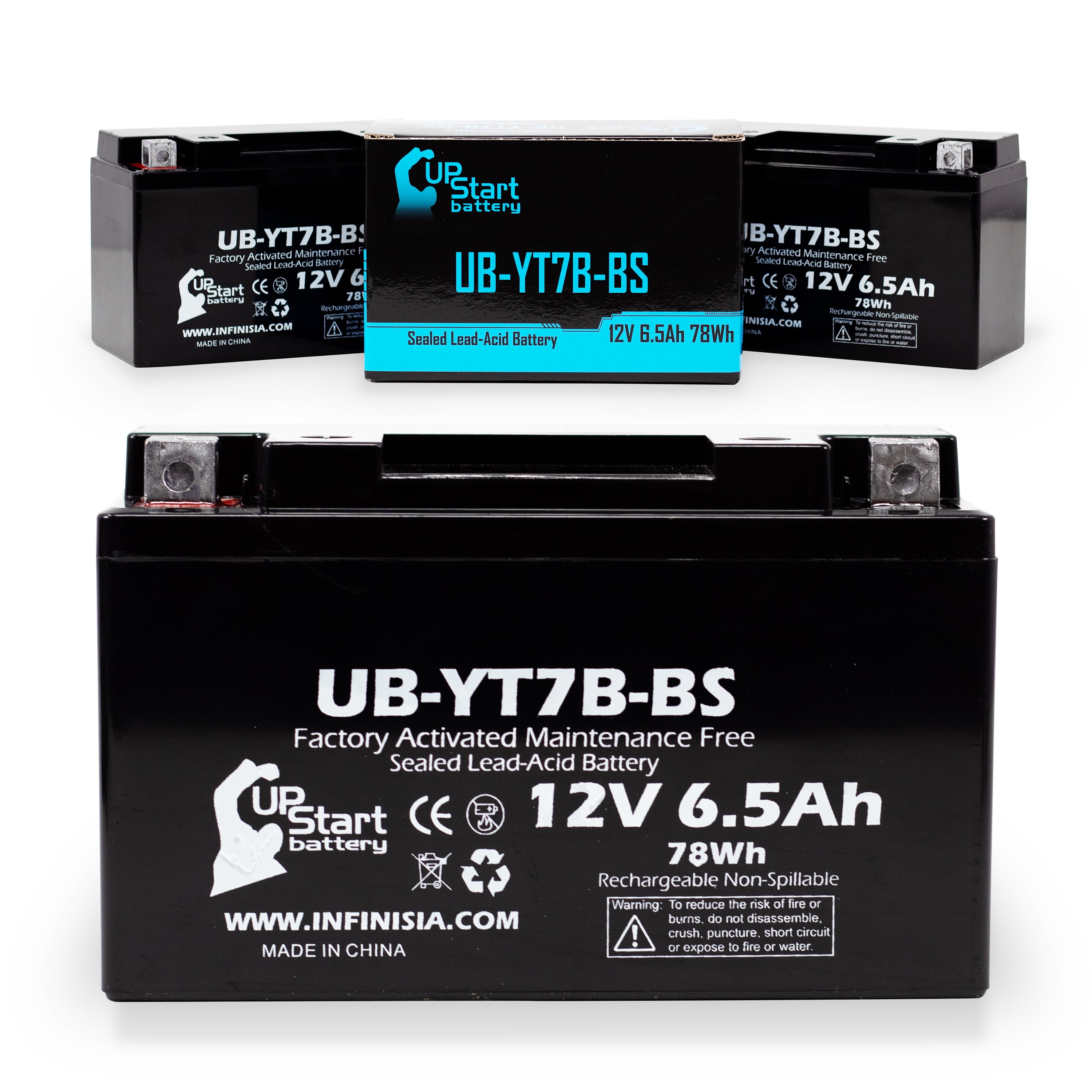 3-Pack UpStart Battery Replacement for 2012 Suzuki DR-Z400, E, S, SM ...