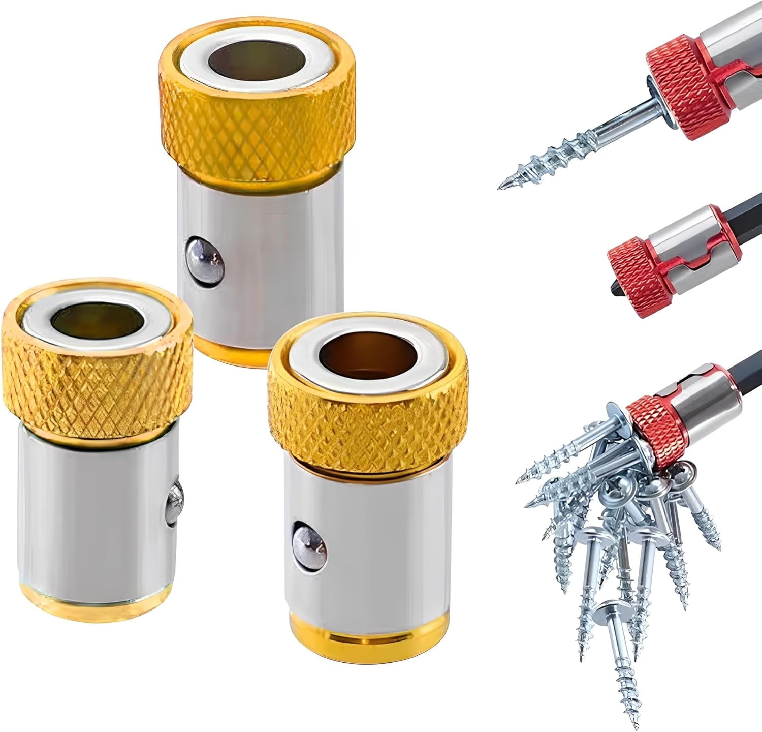 3-Pack Upgraded Screwdriver Head Magnetic Ring, 1/4 Inch/6.35mm ...