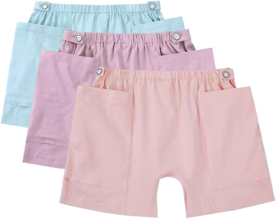 3 Pack Urine Bag Shorts for Women, Ostomy Drainage Bag Underwear ...