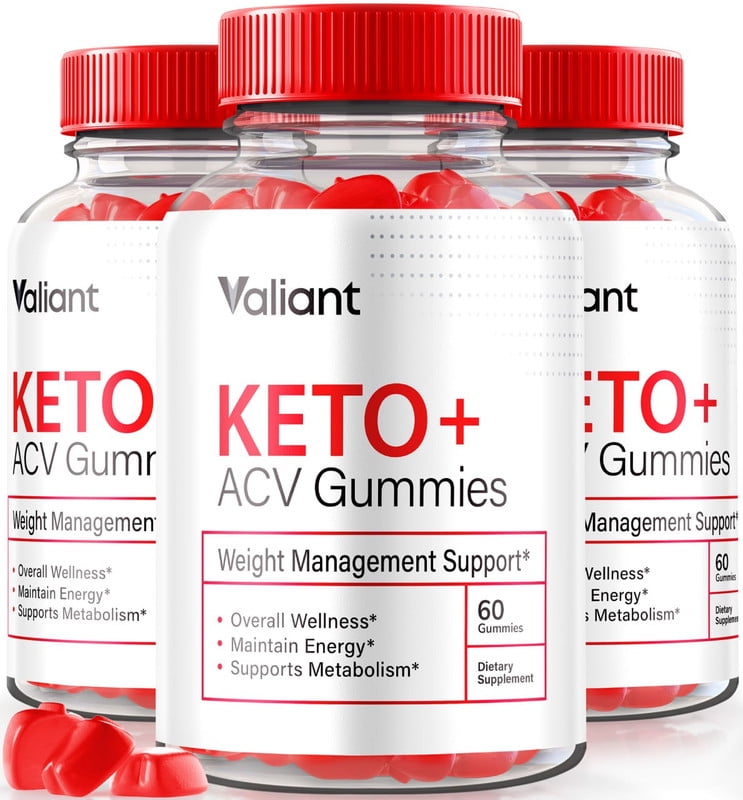 (3 Pack) Valiant Keto ACV Gummies, Official Valiant Keto Plus ACV Gummies, Premium Apple Cider ...