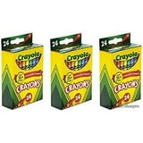 (3 Pack Value Bundle) Classic Color Pack Crayons, 24 Colors/Box ...