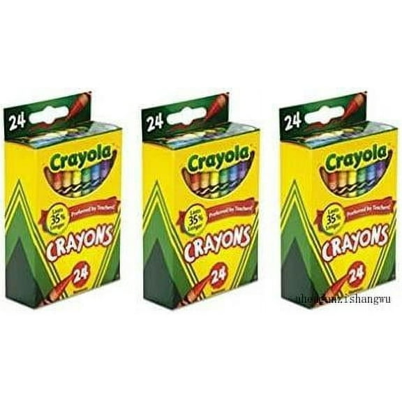 Crayola Crayons, Reg Size, 24 Colors Per Box, Set Of 12 Boxes - Walmart.com