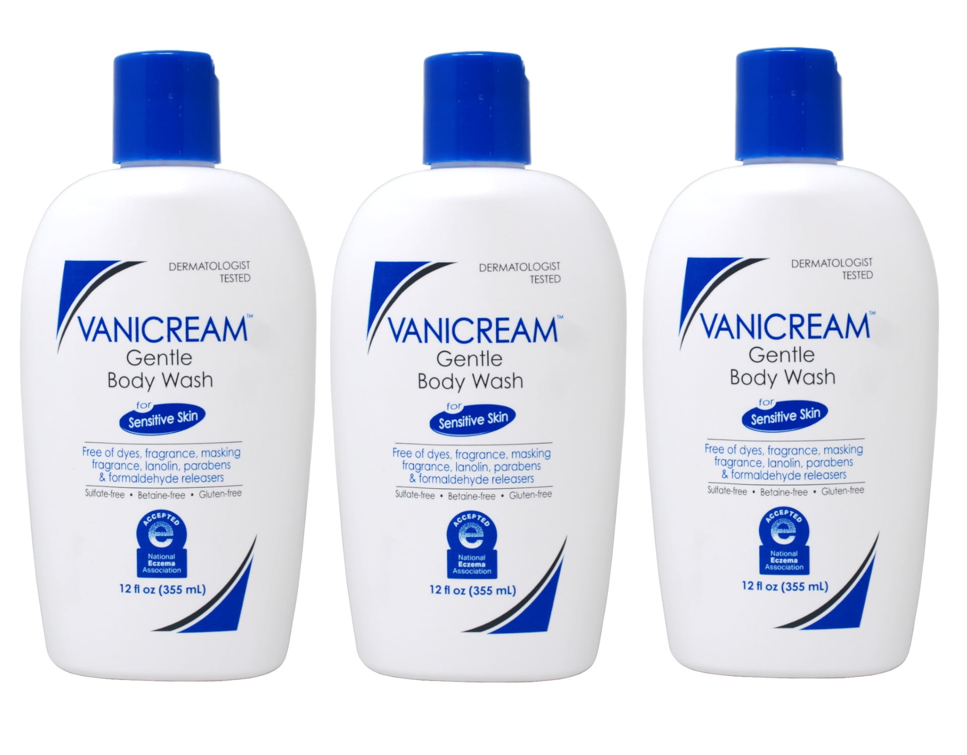 3 Pack - Vanicream, Gentle Body Wash, For Sensitive Skin, Fragrance ...