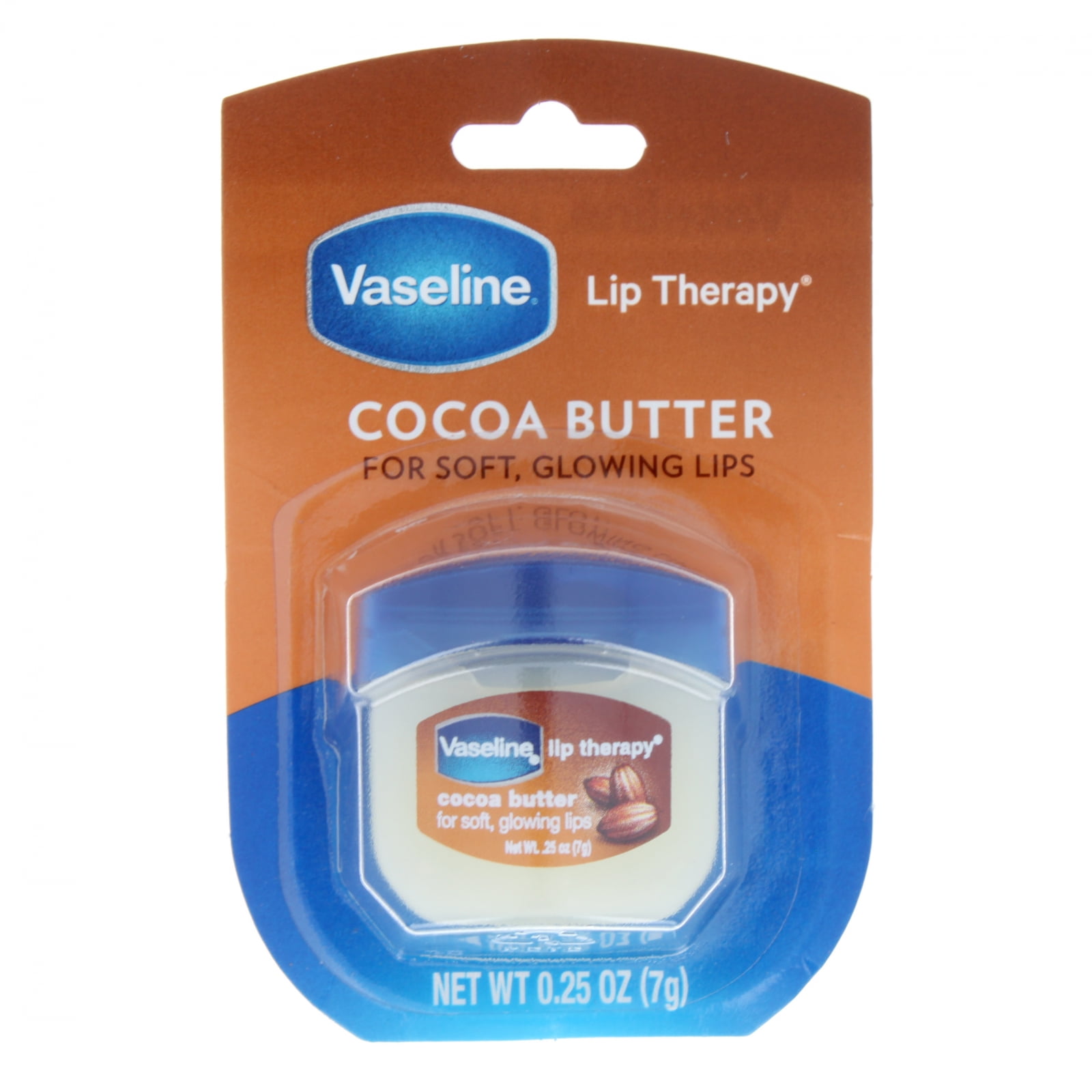 3 Pack Vaseline Cocoa Butter Lip Therapy for Soft, Glowing Lips, 0.25oz ...
