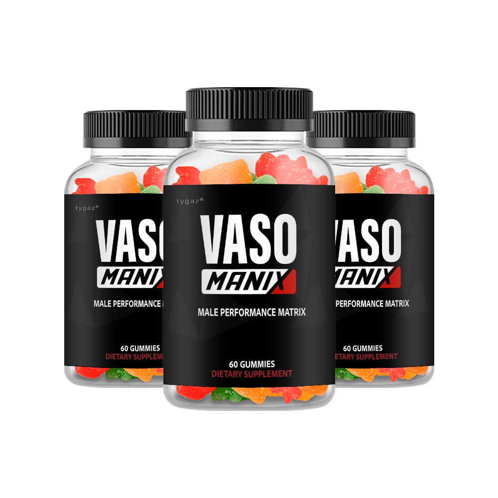(3 Pack) Vaso Manix Gummies - Vaso Manix Male Gummies - Walmart.com