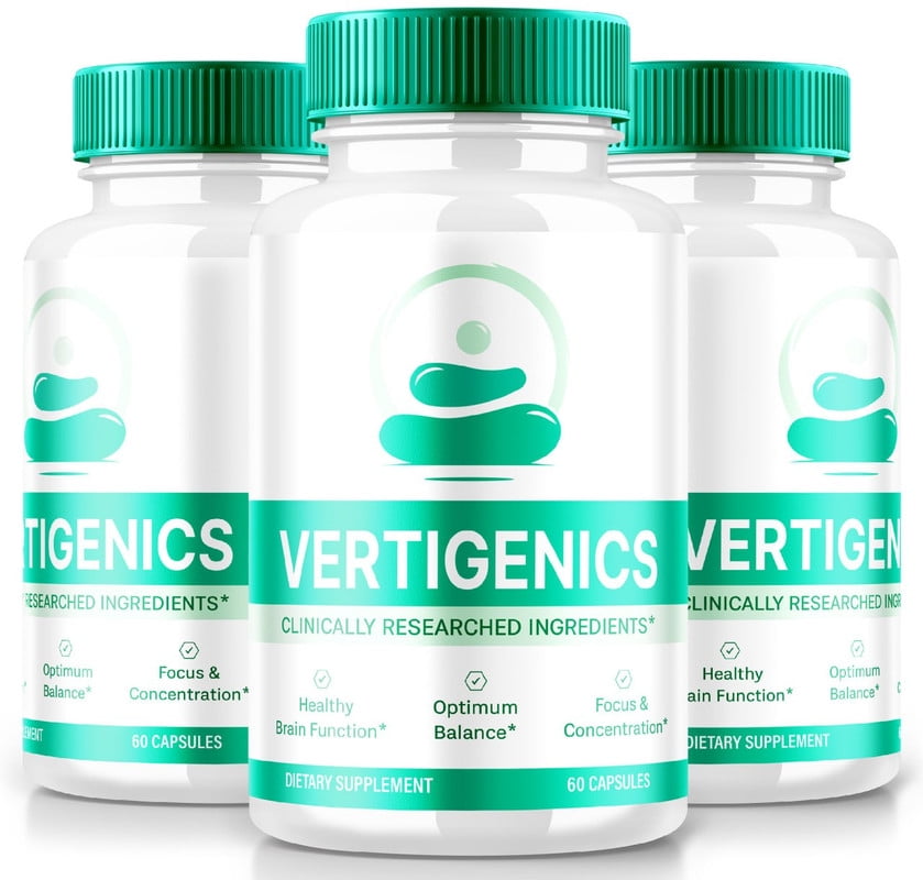 (3 Pack) Vertigenics, Natural Formula for Balance and Coordination ...