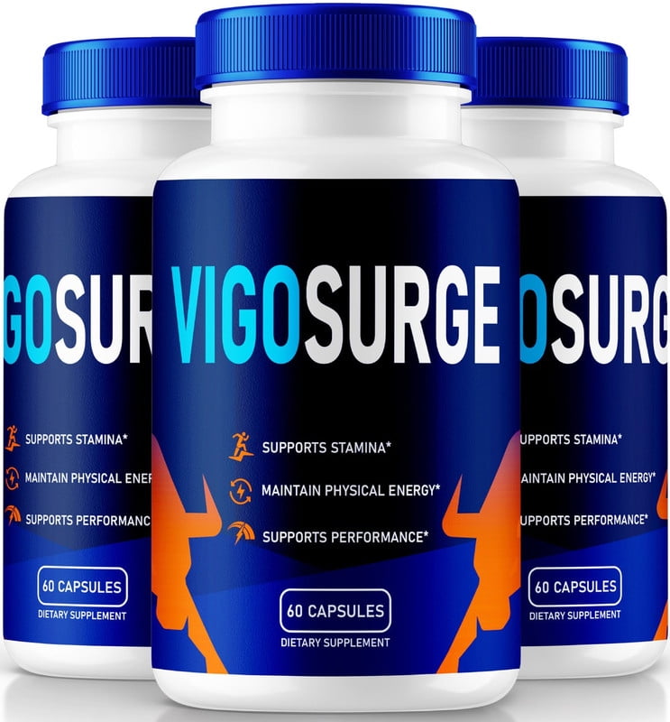 (3 Pack) VigoSurge Pills – Official Vigo Surge Booster All-Natural Capsules for Physical Health ...