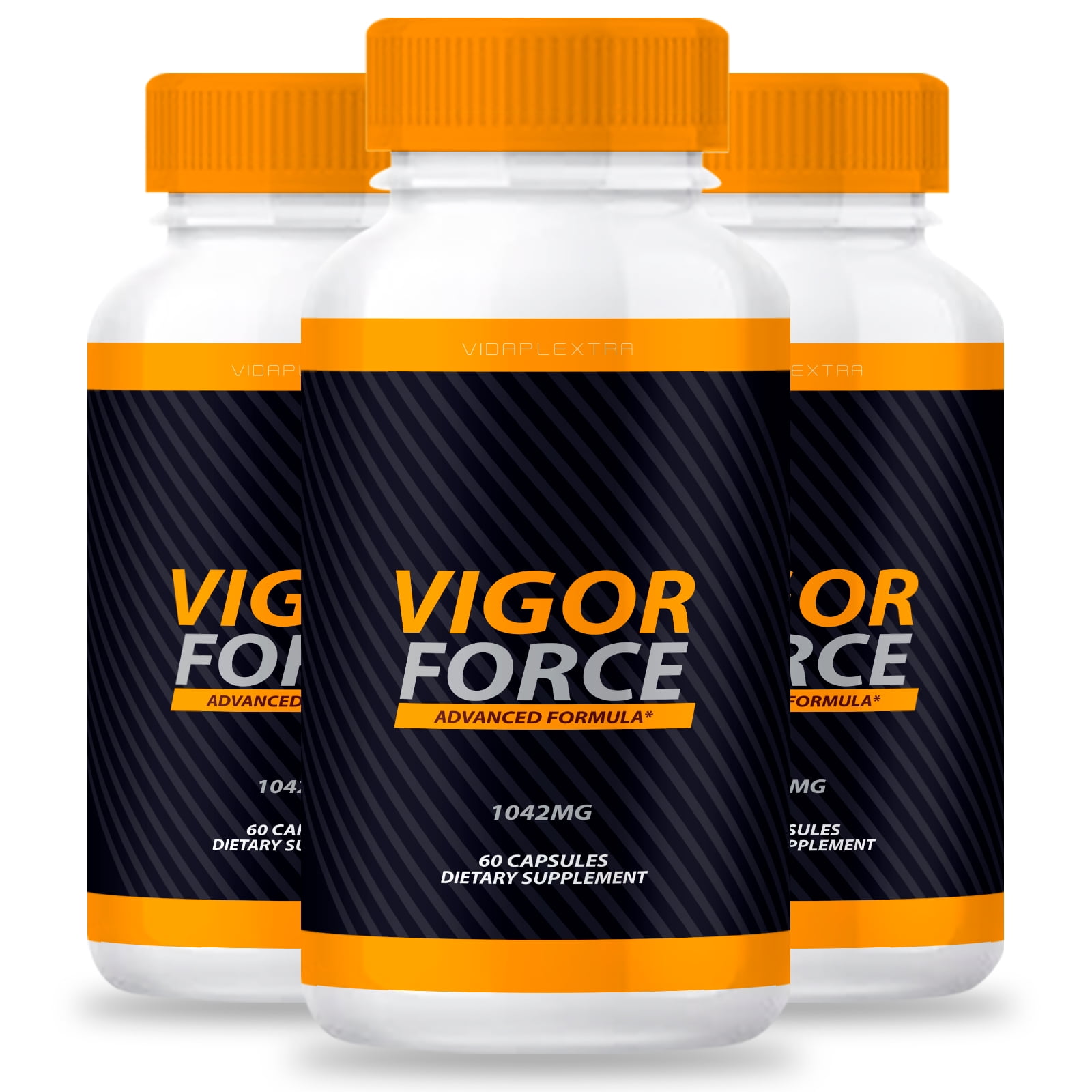 (3 Pack) Vigor Force Capsules - Vigor Force Male Capsules - Walmart.com