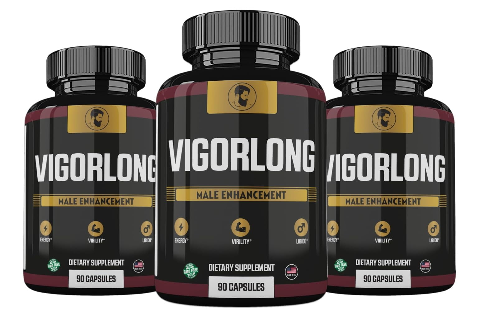 (3 Pack) Vigor Long Supplement Advanced Formula, Vigor Long for Men, Vigorlong Capsules, 270 ...