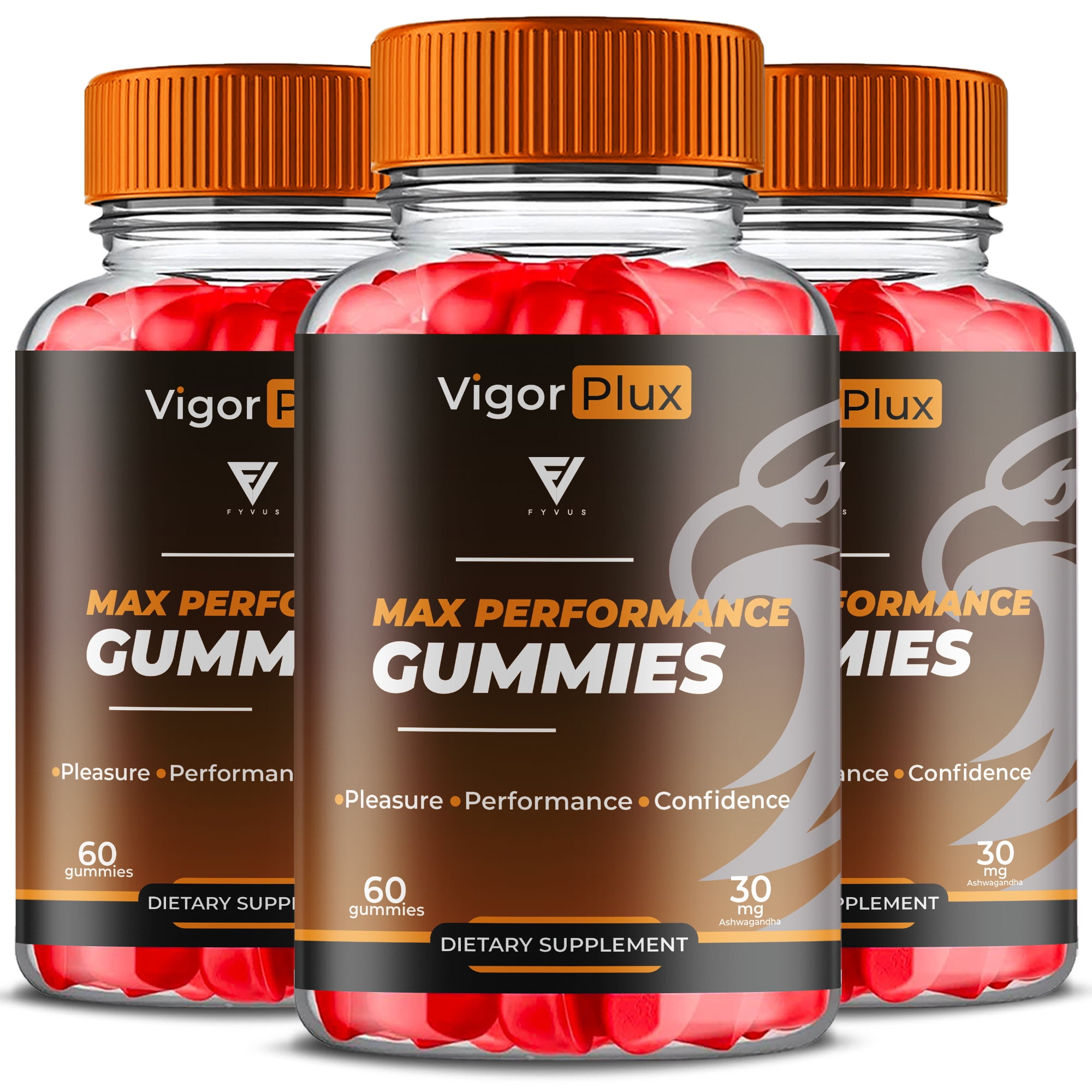 (3 Pack) Vigor Plux Gummies, Vigor Plux Maximum Strength Supplement for Daily High Drive ...