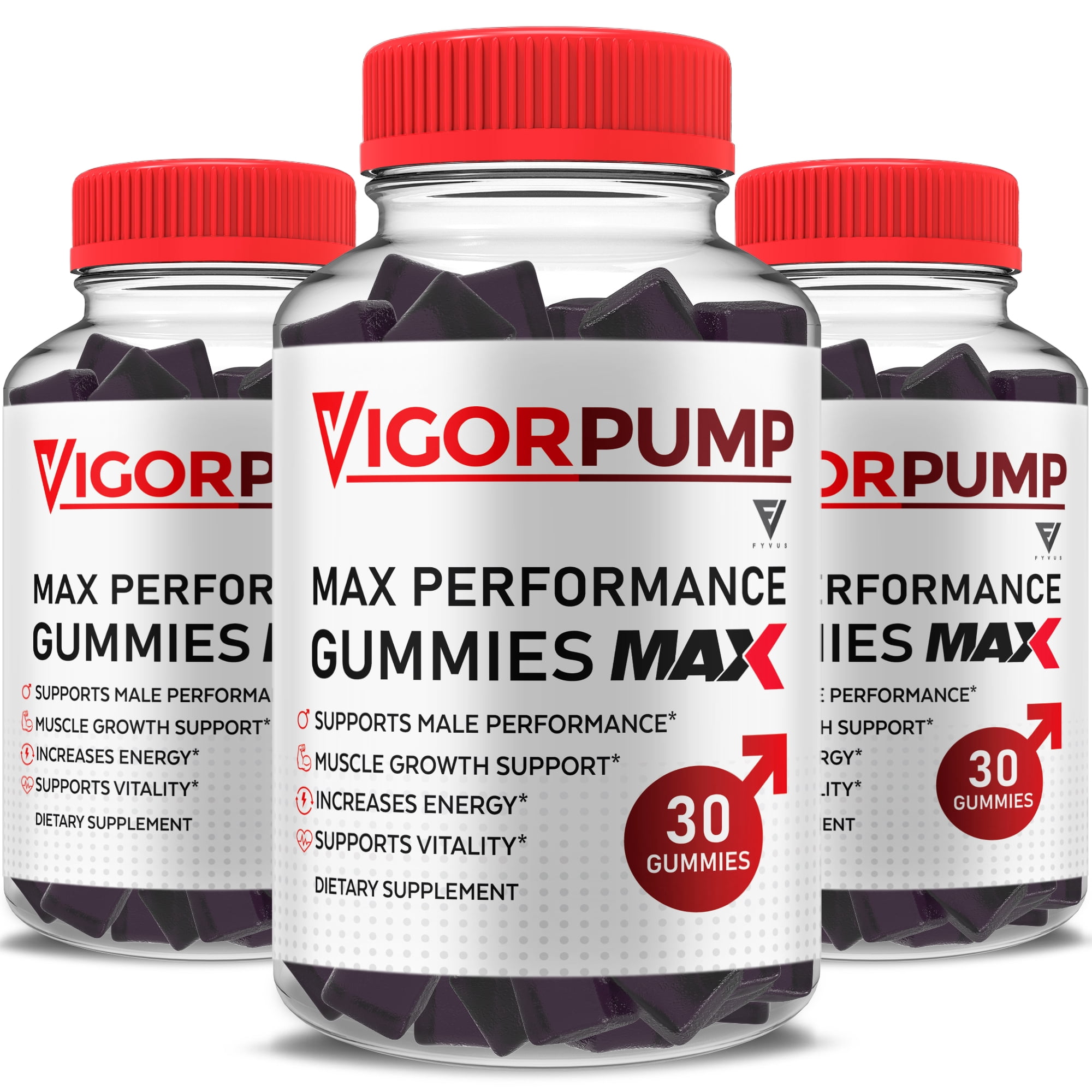 (3 Pack) Vigor Pump Max Gummies VigorPump Max Performance Gummy (3 Month Supply) - Walmart.com