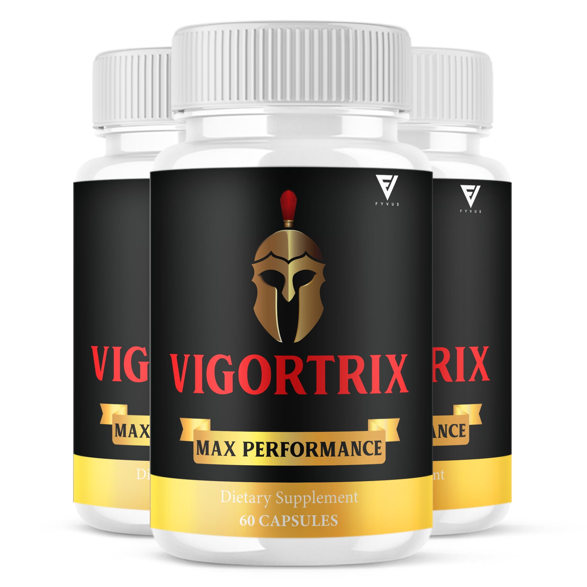 (3 Pack) Vigortrix Pills, Vigortrix Supplement Maximum Strength Formula ...