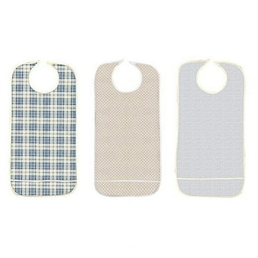 Personal Touch Ladies Adult Bib With Crumb Catcher Velcro Closure Size ...