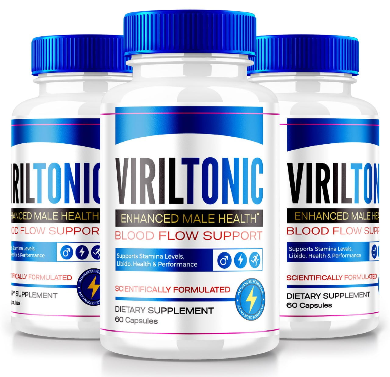 NutraVibe VirilTonic Capsules, Advanced Blood Support, Extra Strength Formula for Men, 180 ...