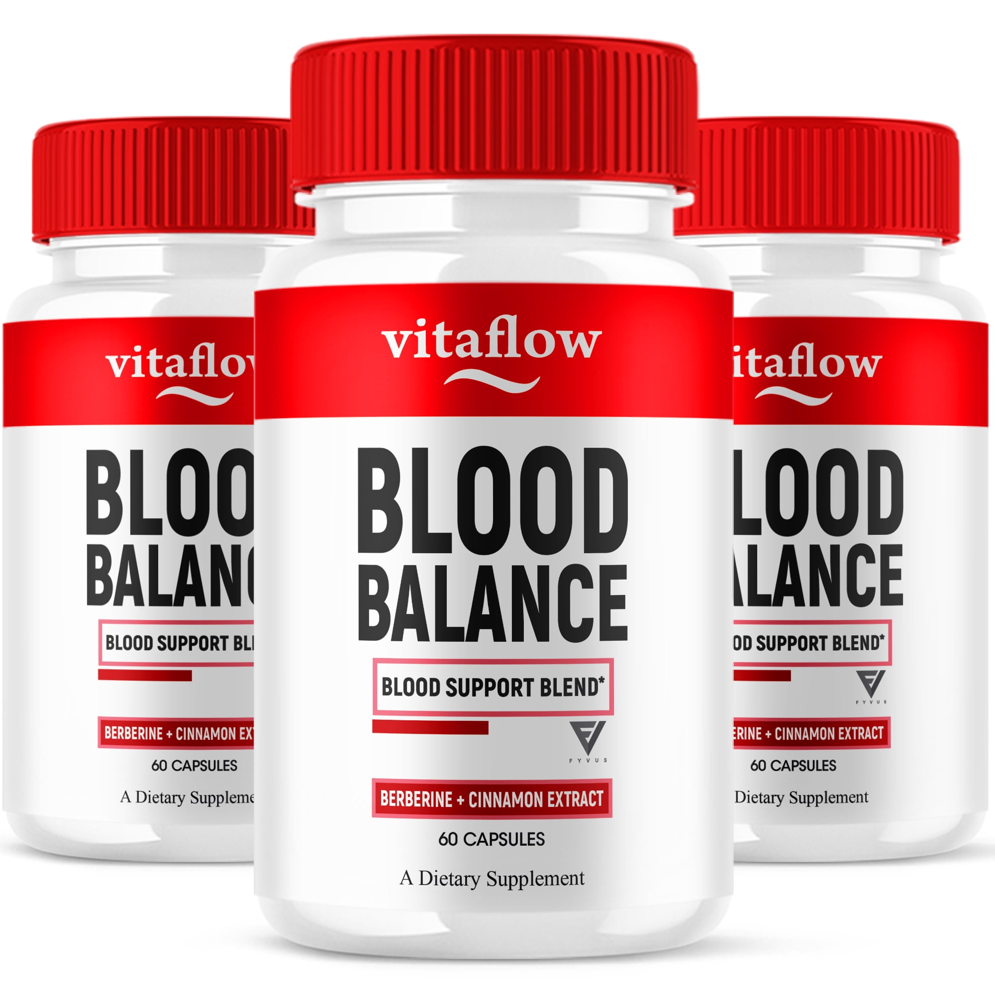 (3 Pack) VitaFlow Glycogen Support Supplement Vita Flow Capsules (180 Capsules) - Walmart.com