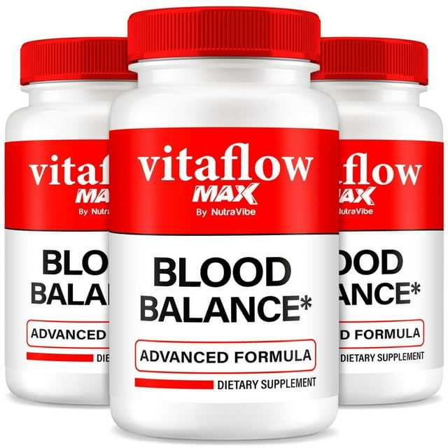 (3 Pack) VitaFlow Max Blood Balance Capsules - Original Vita Flow Max ...