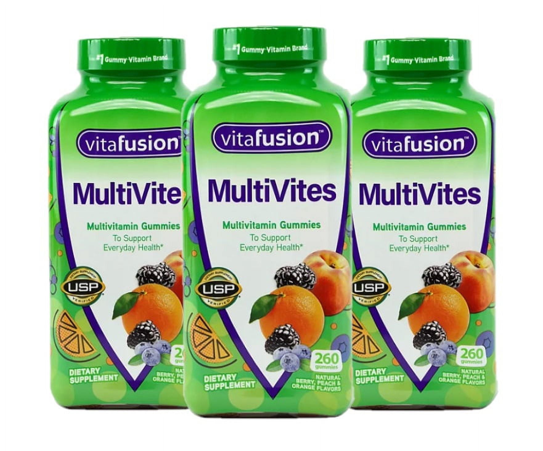 Vitafusion Adults MultiVites Everyday Health Supplement Gummies, 3 Pack ...