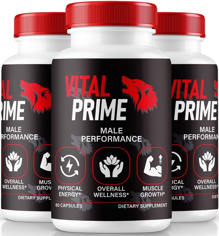 (3 Pack) Vital Prime Pills, Official VitalPrime Capsules, All Natural ...