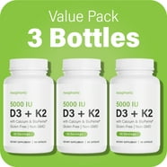 NOW Foods Vitamin D3 Highest Potency 10000 IU ,120 Softgels-2 Pack - Walmart.com