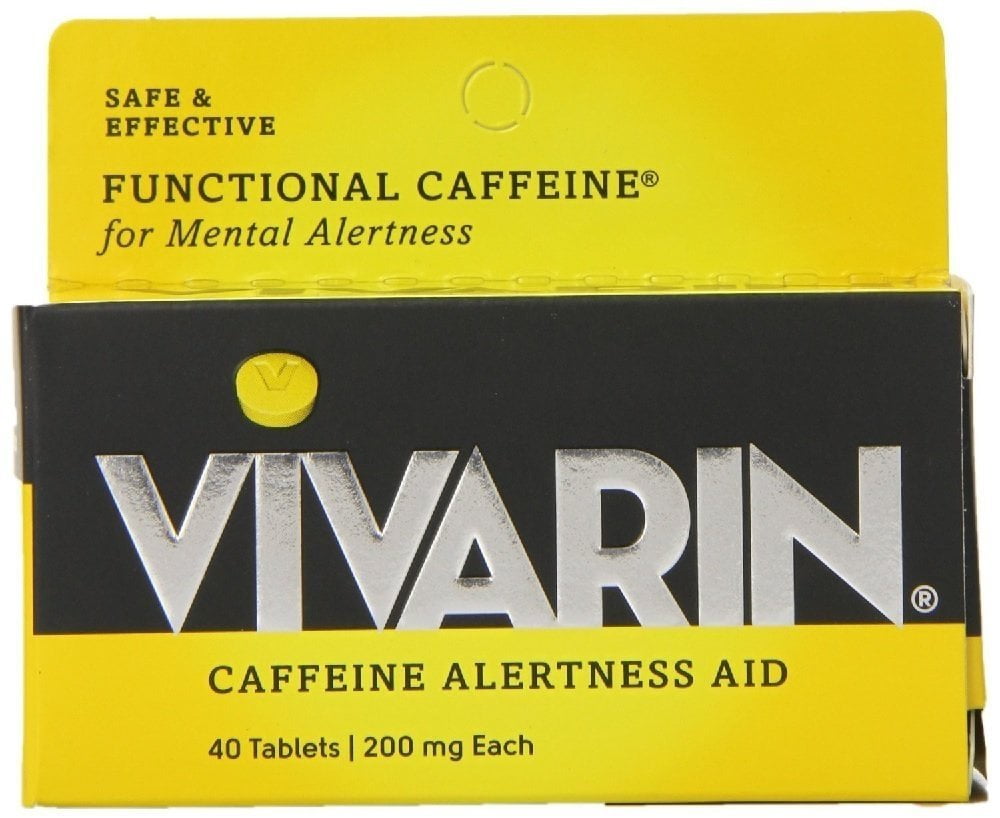 3 Pack - Vivarin Caffeine Alertness Aid, Tablets 40 ea - Walmart.com