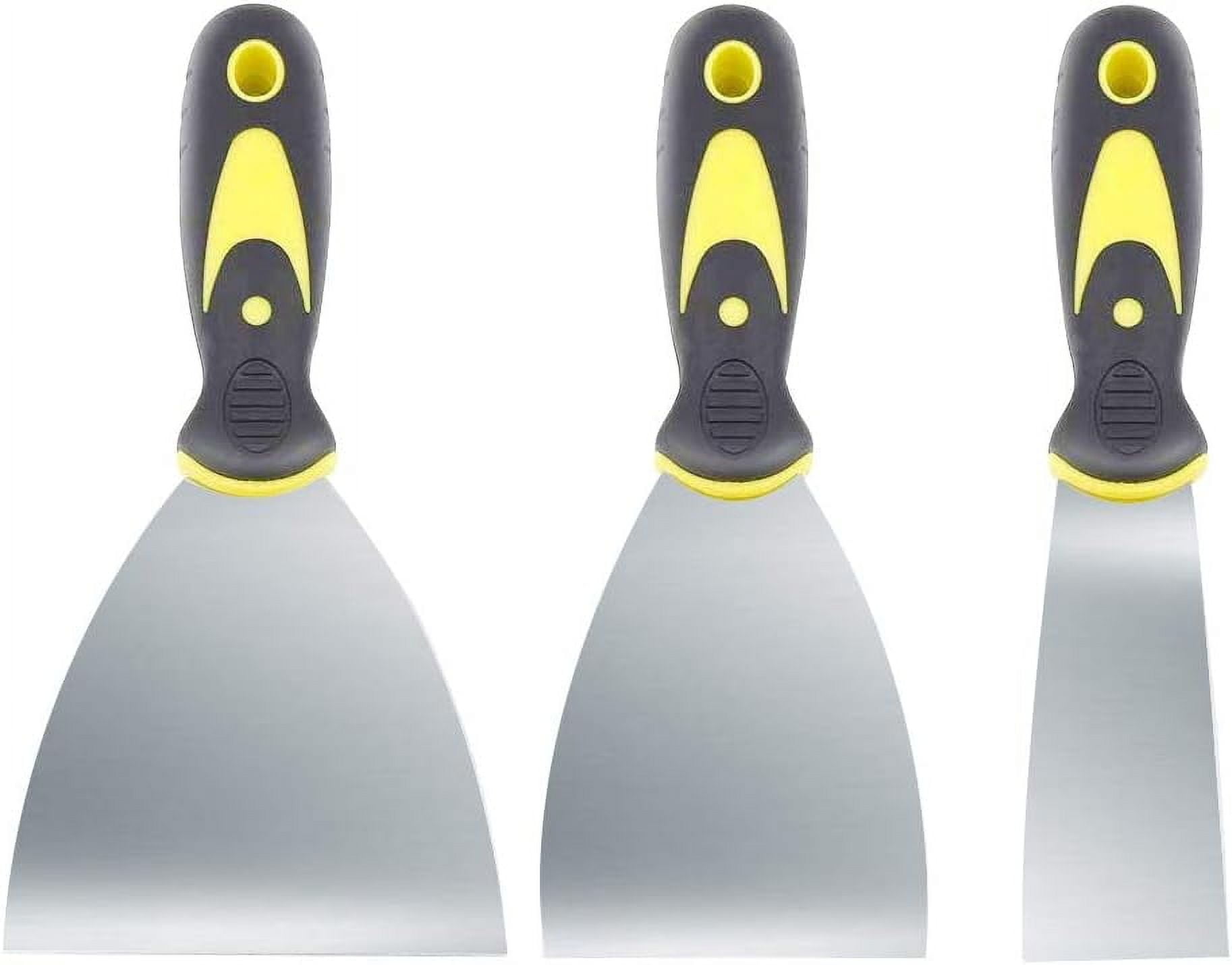 3 Pack Wallpaper Scraper Tool Set Stainless Steel Filling Putty Knife ...